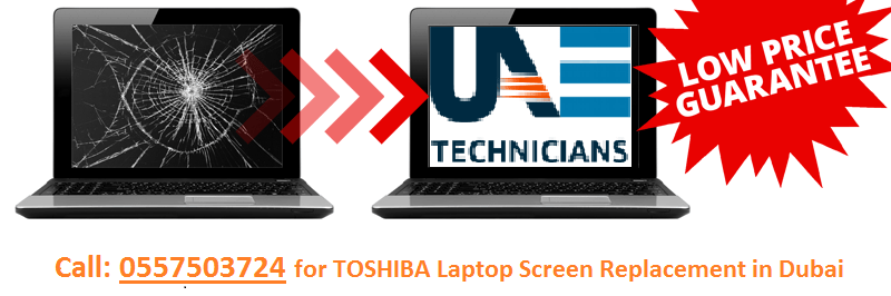 Toshiba Laptop Screen Repair & Replacement Services in Dubai - 045262816